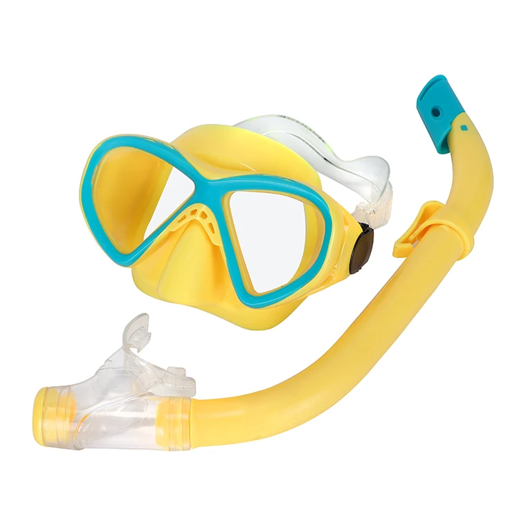 Current Stock Large-frame Diving Mask With Snorkels Set Pvc Diving ...