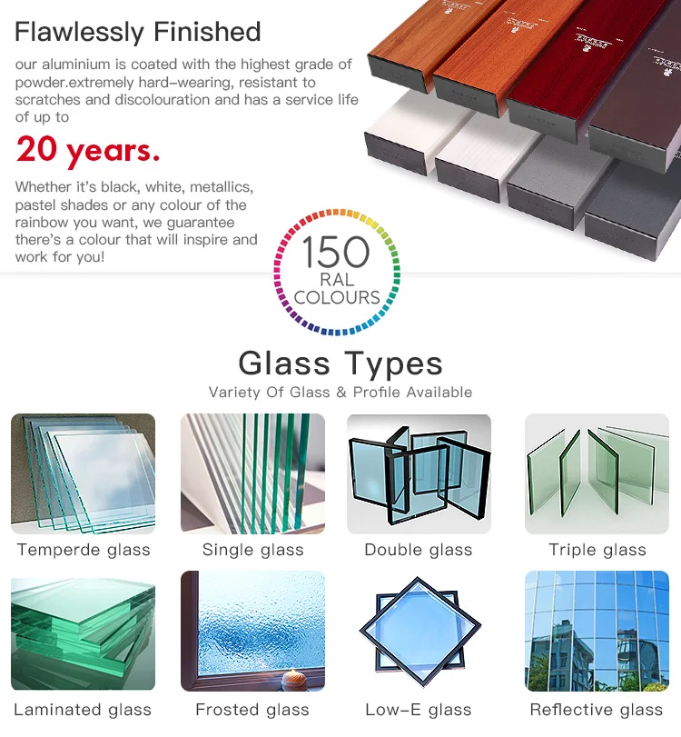 Thermal Break Aluminum Drifting Windows Double Glazing French Window ...