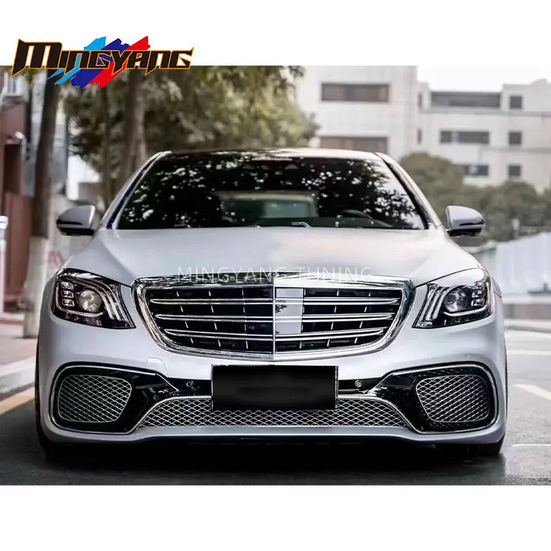 W222 S65 Front Bumper & Rear Bumper Kit for W221 Upgrade
