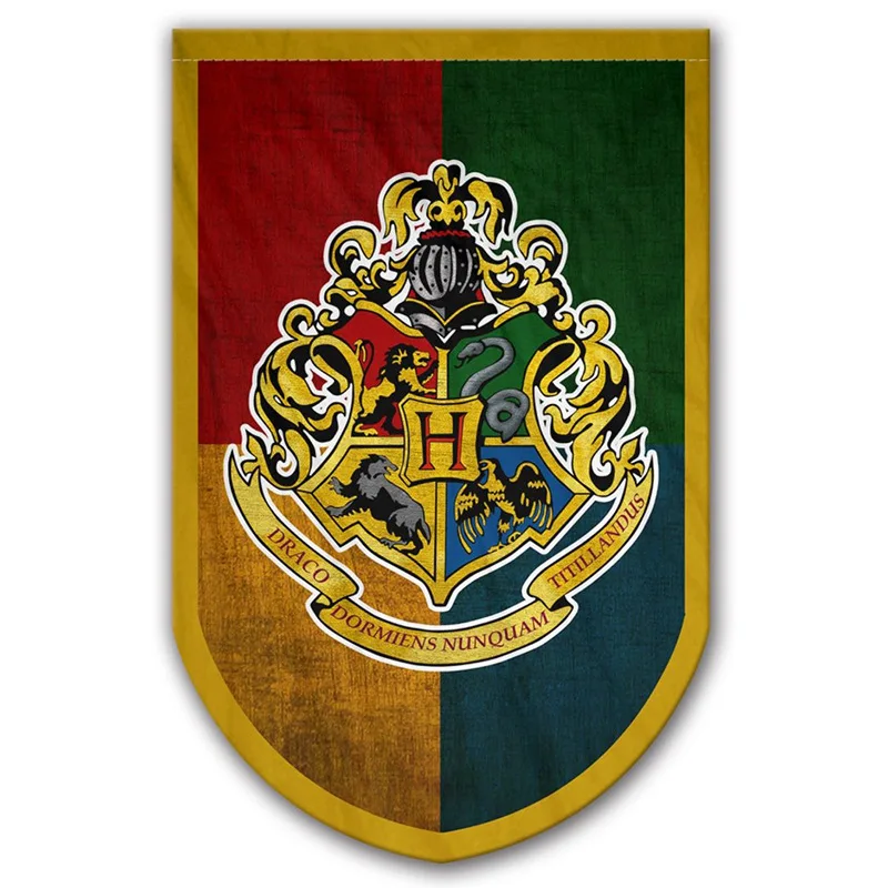 Magical Wizard School Flag Polyester Gifts Decorations House Hanging ...