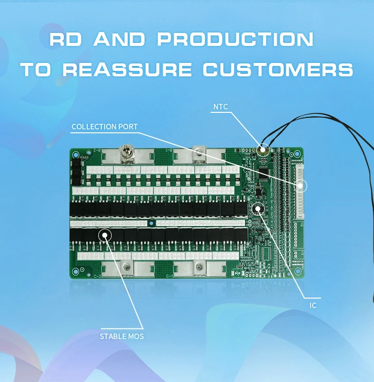 Kls Smart Bms Sodium Battery Management System 100a 24s Bms Pcba For ...