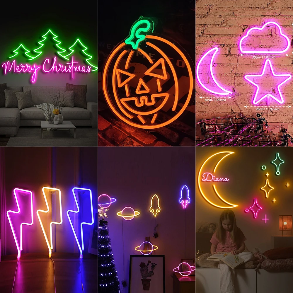 Custom Wing Neon Sign Signboard Modeling Wall Neon Art 3d Clear Acrylic ...