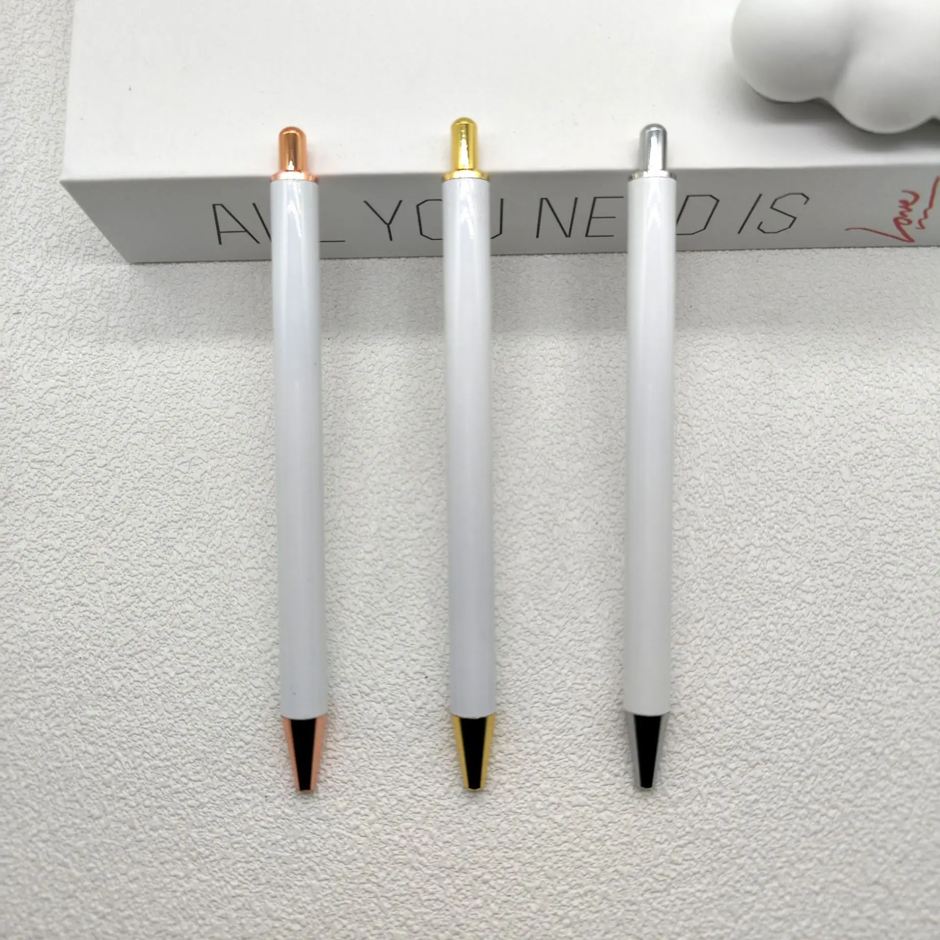 Shinning Golden Resin Metal Pen - DIY Epoxy Pen Blanks