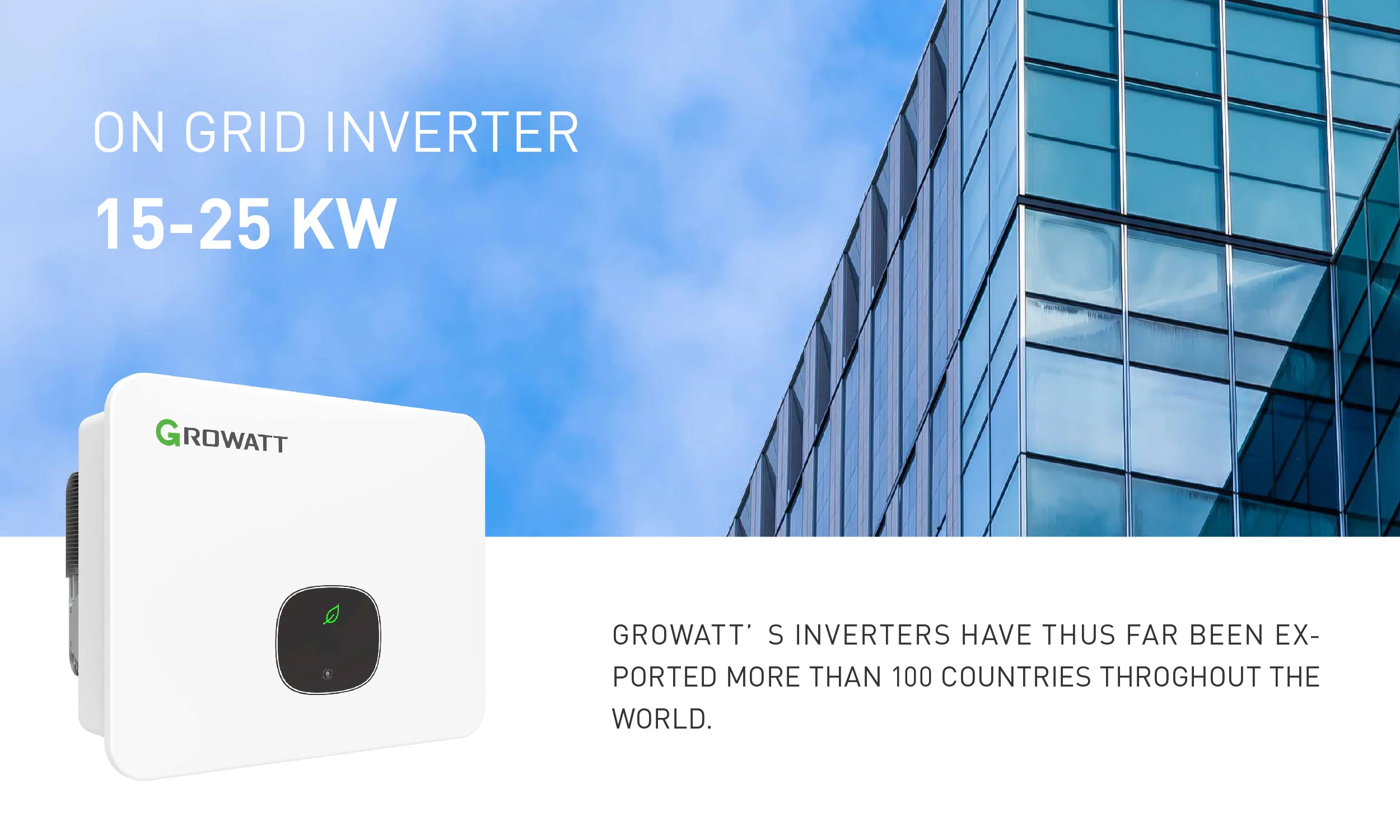 Growatt 3 Phase 3kw 4kw 5kw 6kw 7kw 8kw 9kw 10kw On-grid Solar Inverter ...