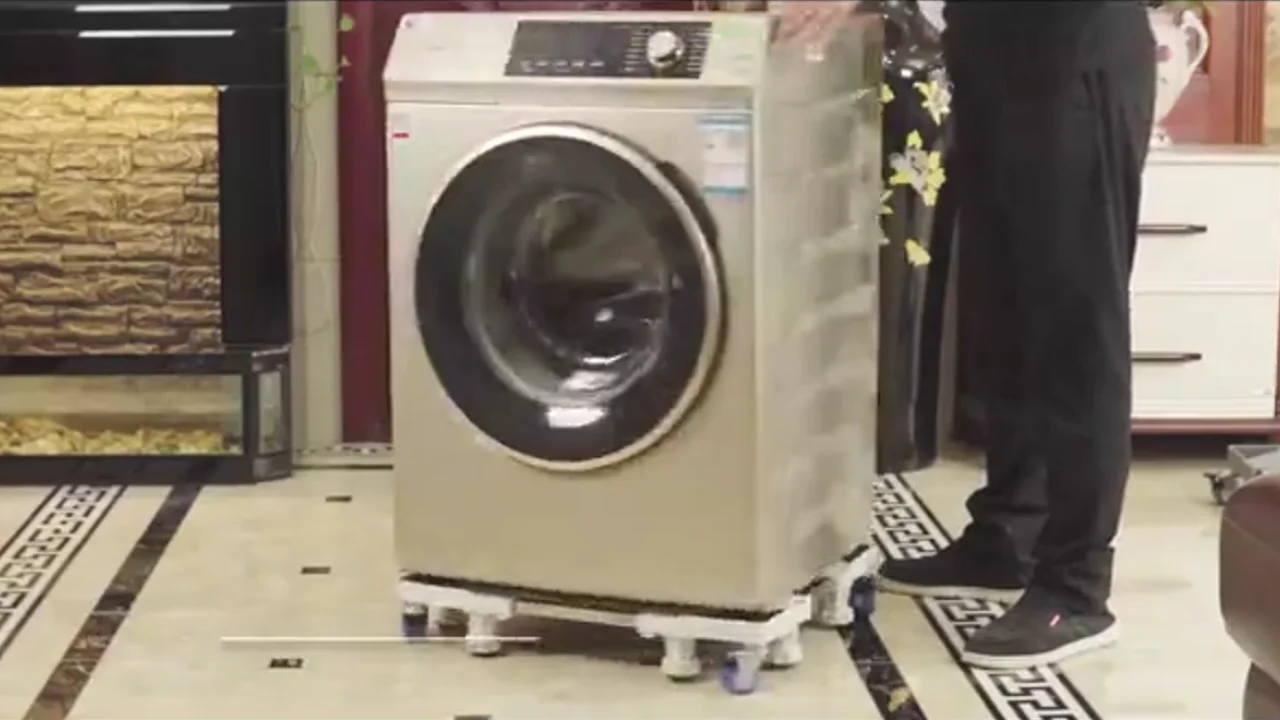 Universal Custom Trolley Feet Multifunctional Movable Fridge Mobile Wheels Steel Adjustable ...