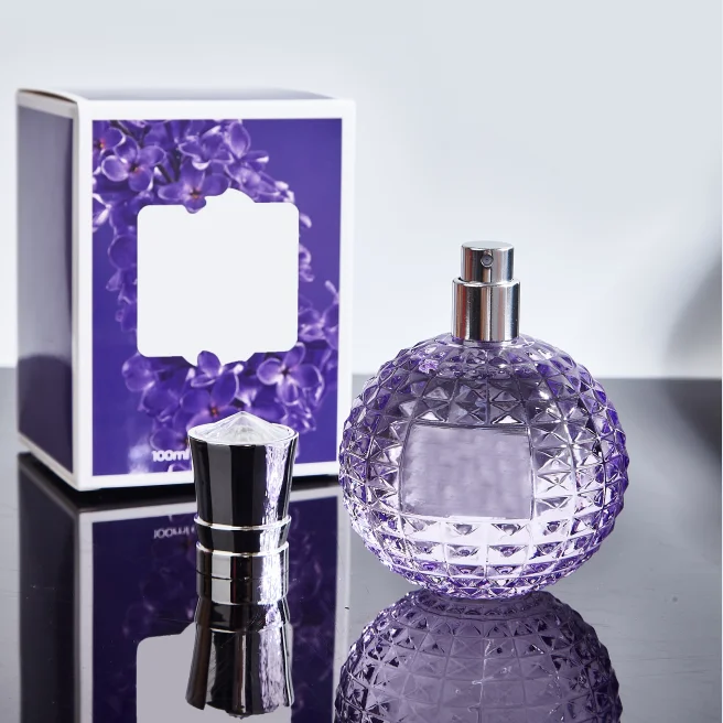 Luxury Round Glass Men Cologne Perfume Fragrance Bottle