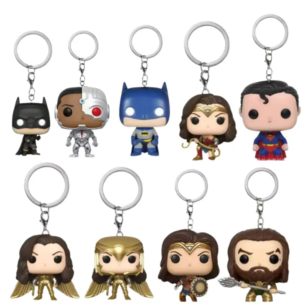 6cm 2.36 Inches 9 Styles Keychains Super Hero Wonder Woman Batmam ...