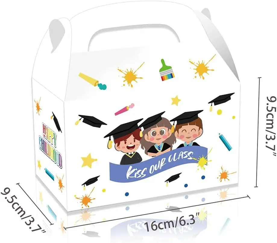 12pcs Kindergarten Graduation Gift Boxes Goodie for Cookies Cake Box ...