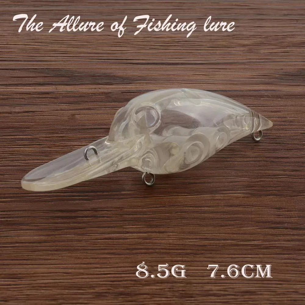 Blank Crankbait 50mm 65mm H060 Unpainted Floating Long Bill Big Eyes ...