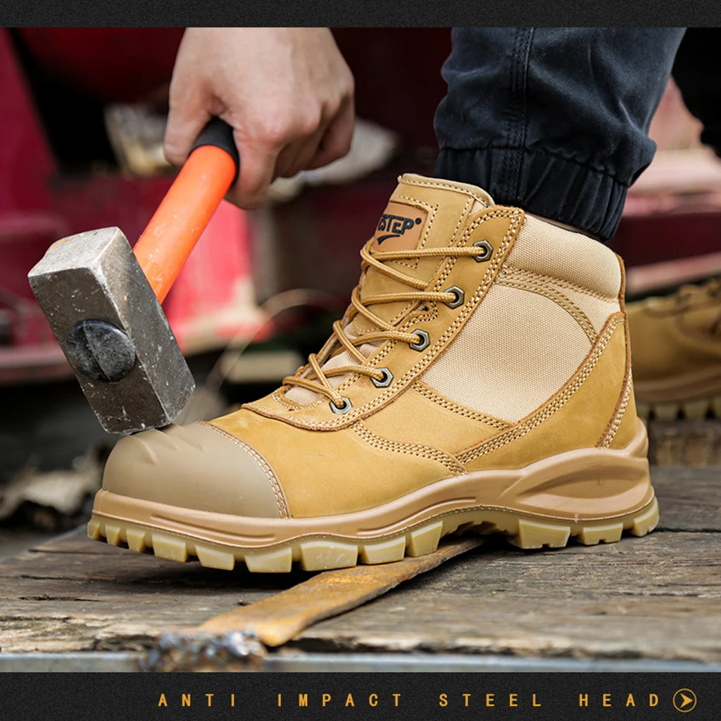 Hot Sale Steel Toe Steel Insole Safety Shoes Martin Boots Anti-slip ...