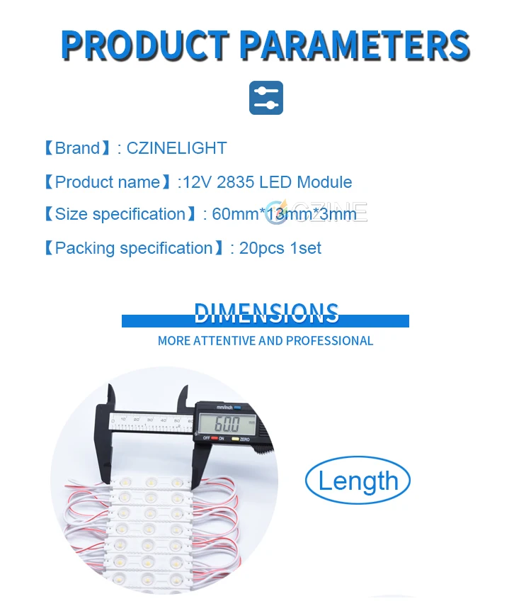 High Power 12v 3 Leds Modulo Outdoor 2835 Sign Module Smd Light Box ...