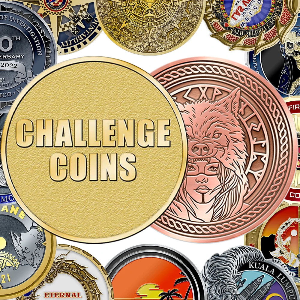 Personalized Custom Logo Challenge Coins Manufacturer 3D Zinc Alloy ...