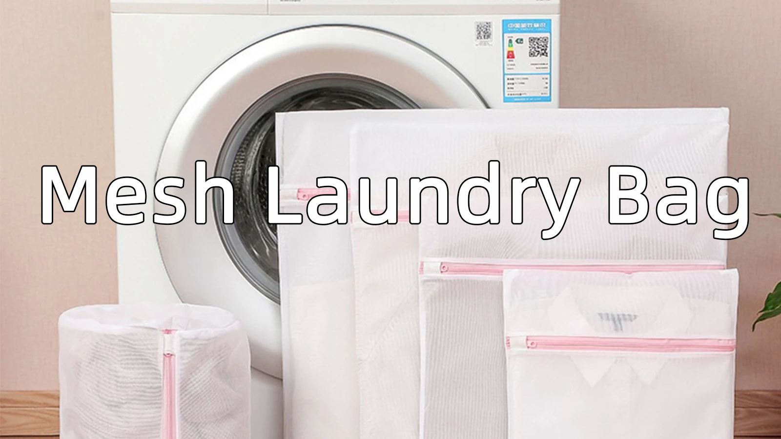 Custom Logo Reusable Biodegradable Washing Machine Washing Bag Large ...