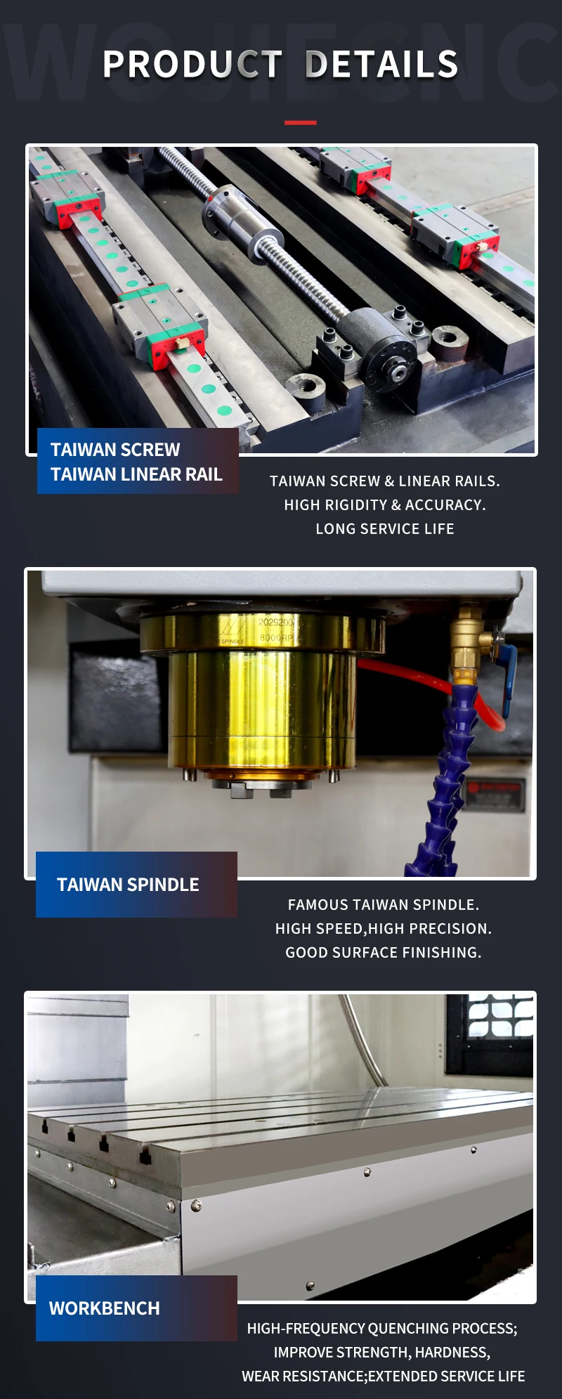 Hot Sale Vertical Cnc Milling Machine Vmc850 Cnc Machining Center for ...