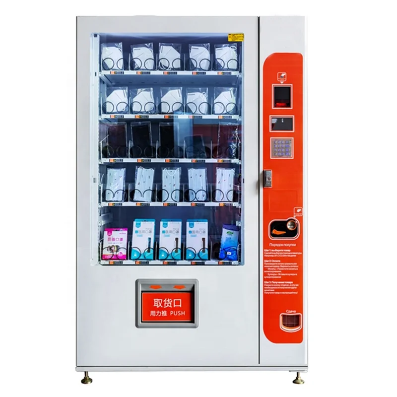 Hot Sale Black Color Vending Machine Snack And Drinks Combo Vending ...