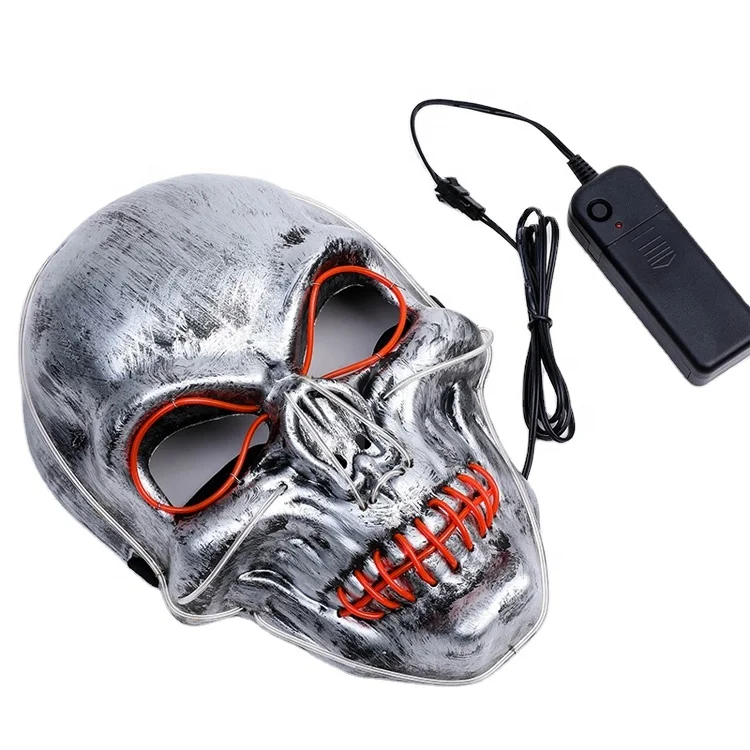 App-controlled Full Face Led Programmable Glow Cosplay Mask For ...