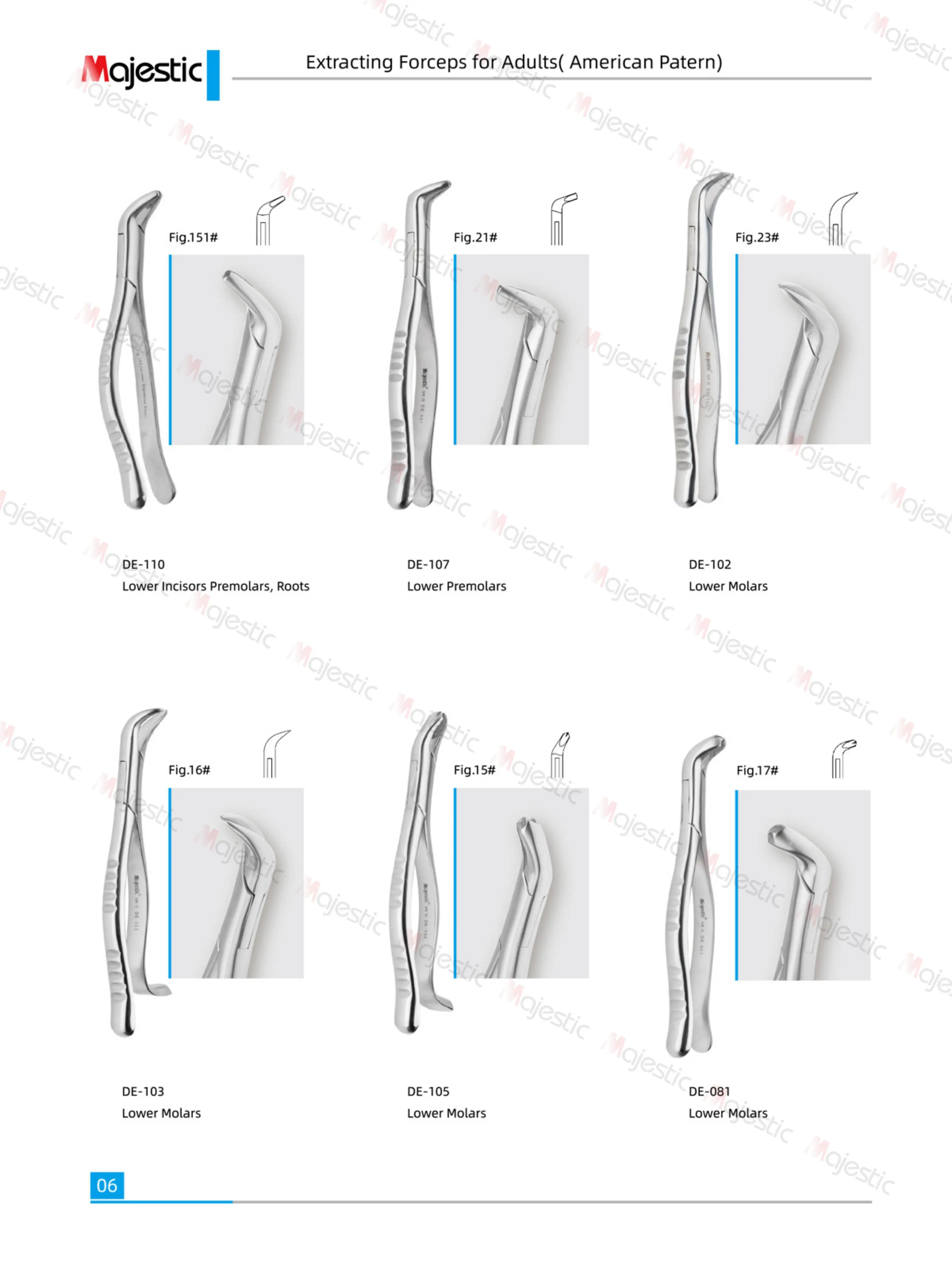 Stainless Steel Adult Dental Forceps Tooth Extracting Pliers For Dental ...