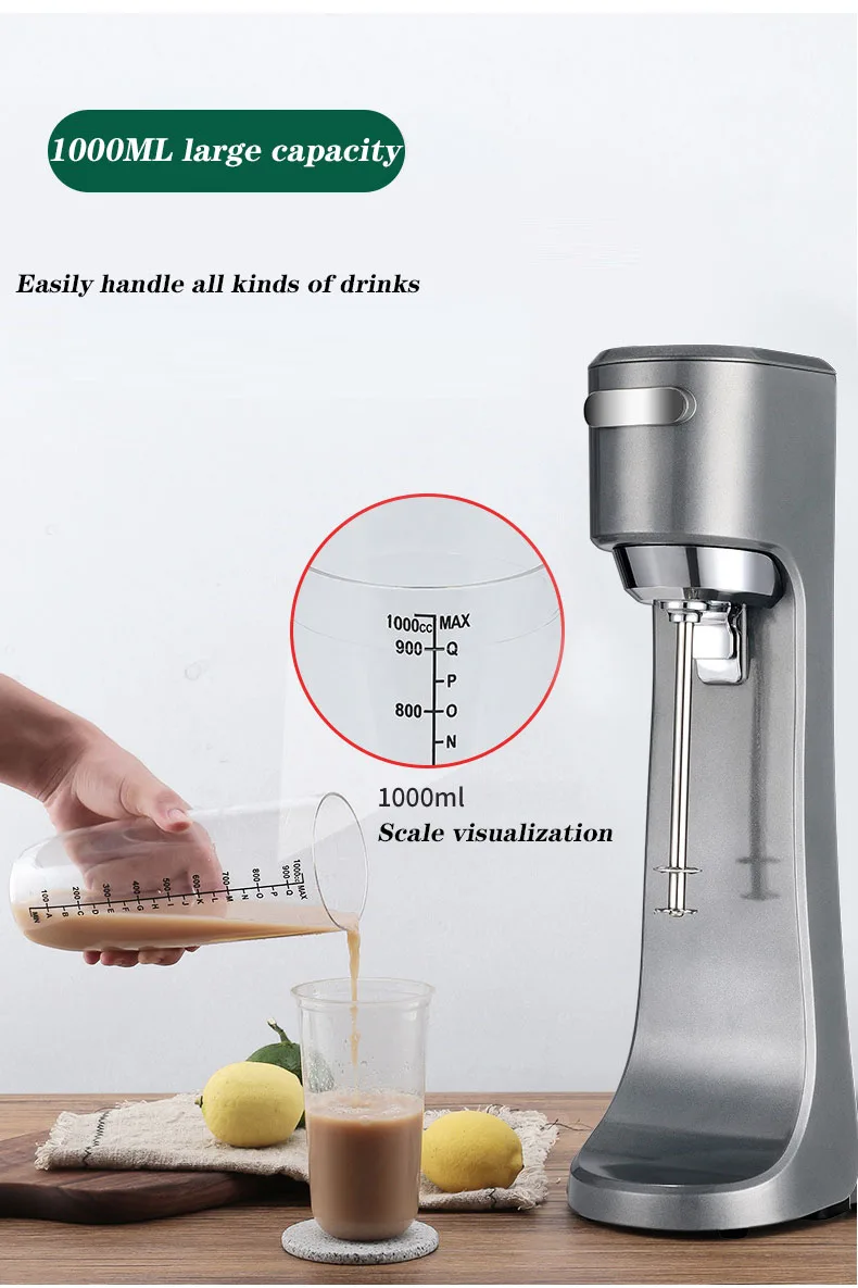 Milkshake Machine Commercial Milk Tea Shop Large Capacity 1000ml ...
