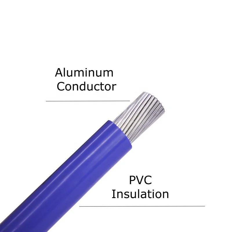 Solid Core Electrical Cable for House Building Single Core Aluminum PVC ...
