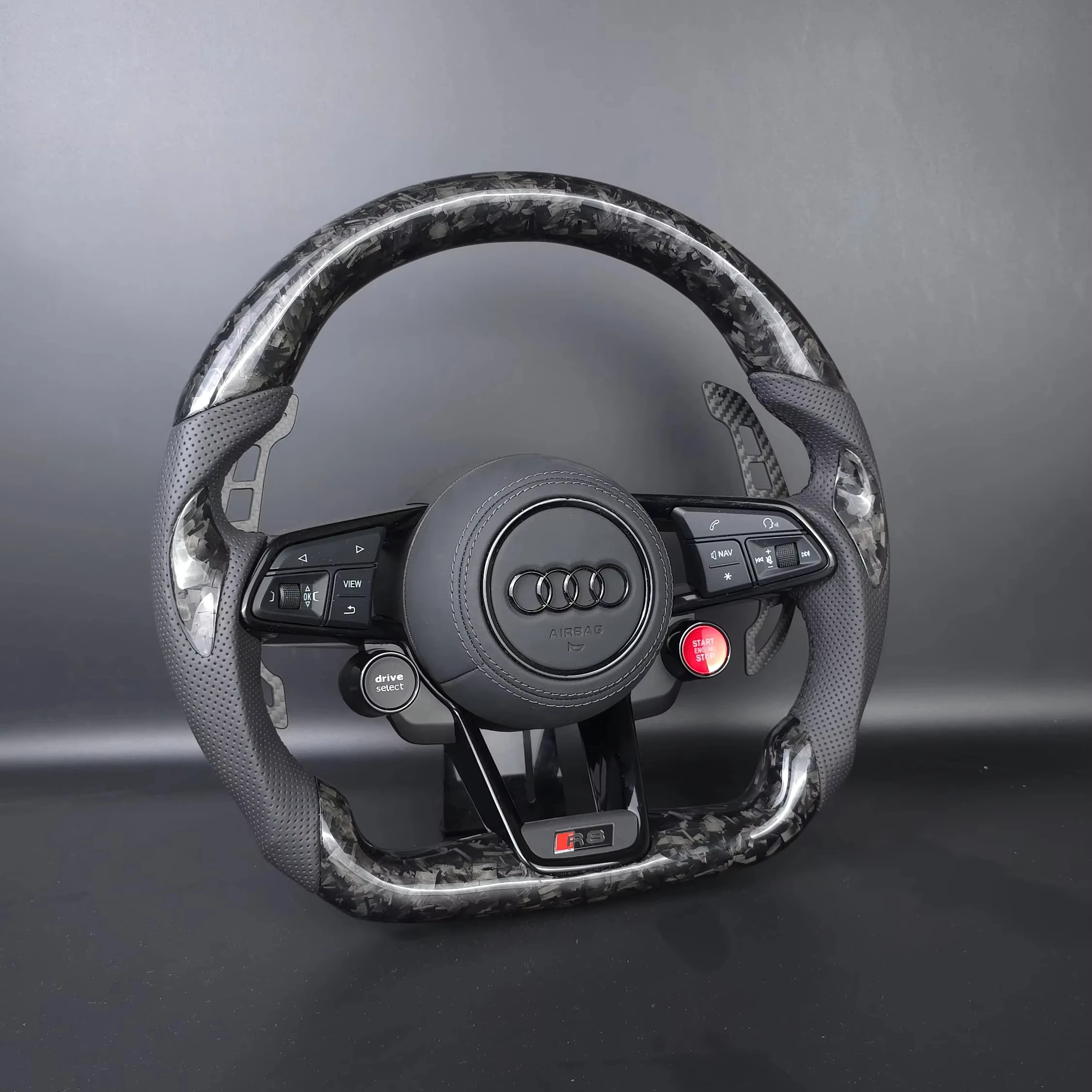 Custom Carbon Fiber High Quality Steering Wheel Exclusive Style Sport Car For Audi Rs7 Rs3 Rs4 ...
