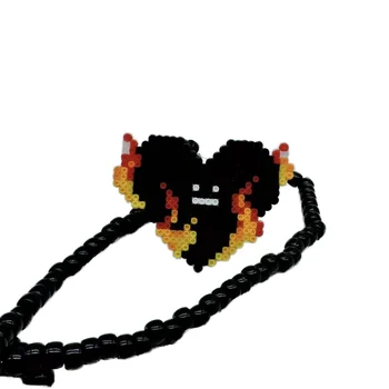 Kandi Led Light-up Chewing Protector Edm Rave Pacifier Perler Necklace ...