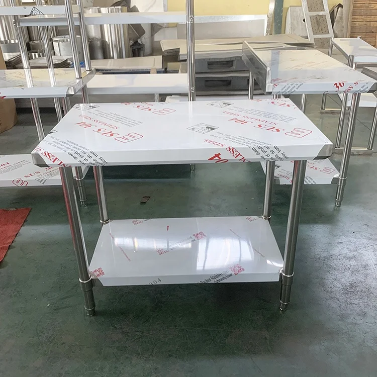 Ss Workbench Inox Table Stainless Steel Work Table For Hotel Restaurant ...