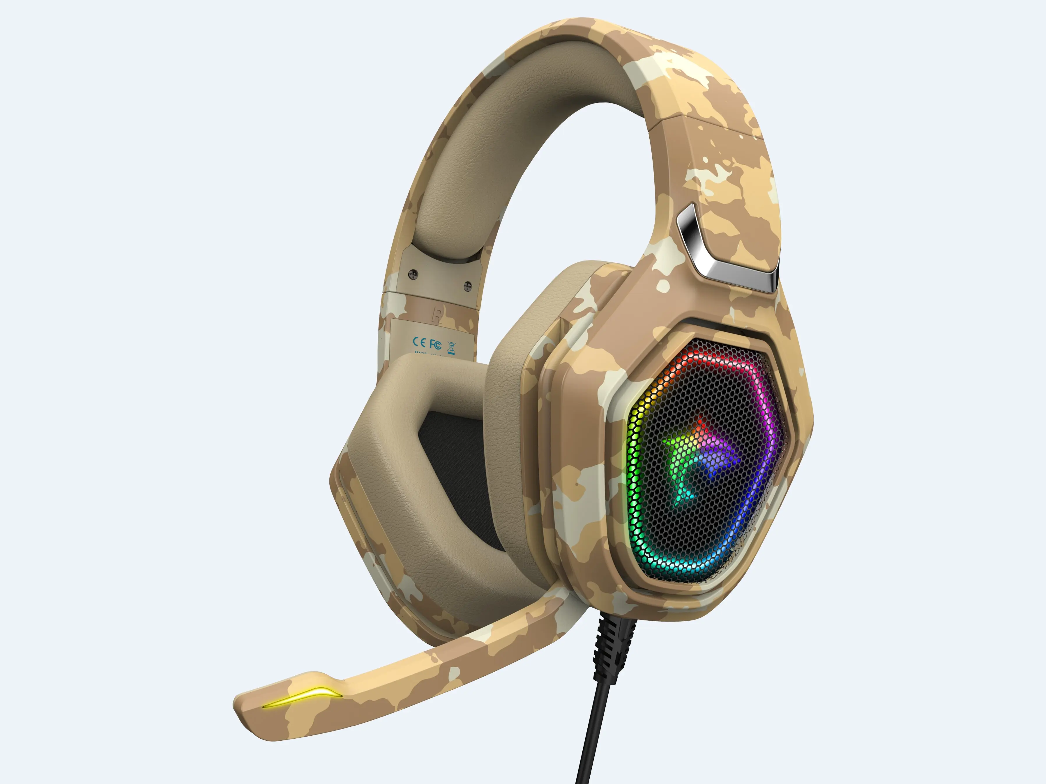 3.5mm F3 Over-ear Wired Earphones Rgb Headset Gaming Headphones Gamer ...