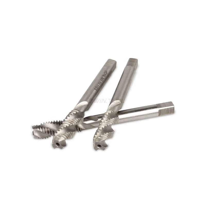 China Supplier Bwin Manufacture Custom Printed Hss Spiral Pointed Machine Flute Screw Taps - Buy ...