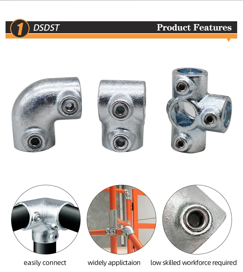 Galvanised Gi Pipe Fittings Malleable Iron Metal 90 Degree Elbow Equal ...
