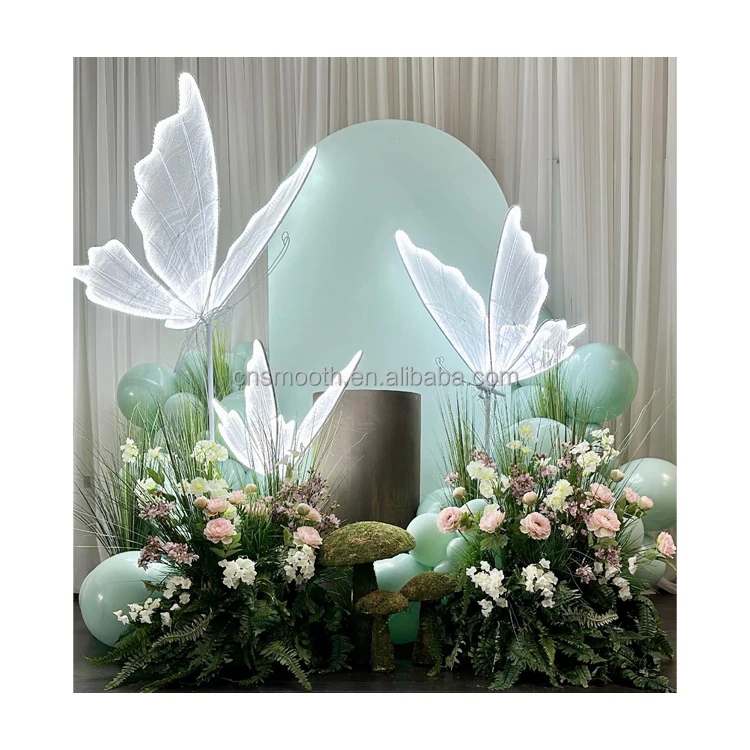New Design Wedding Electric Light Up Stage Butterfly Led Light Walkway ...