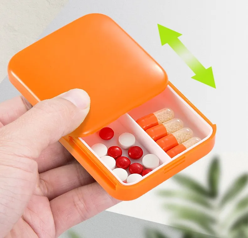 Mini Push-pull Small Medicine Box Travel Portable Plastic Pill Case ...