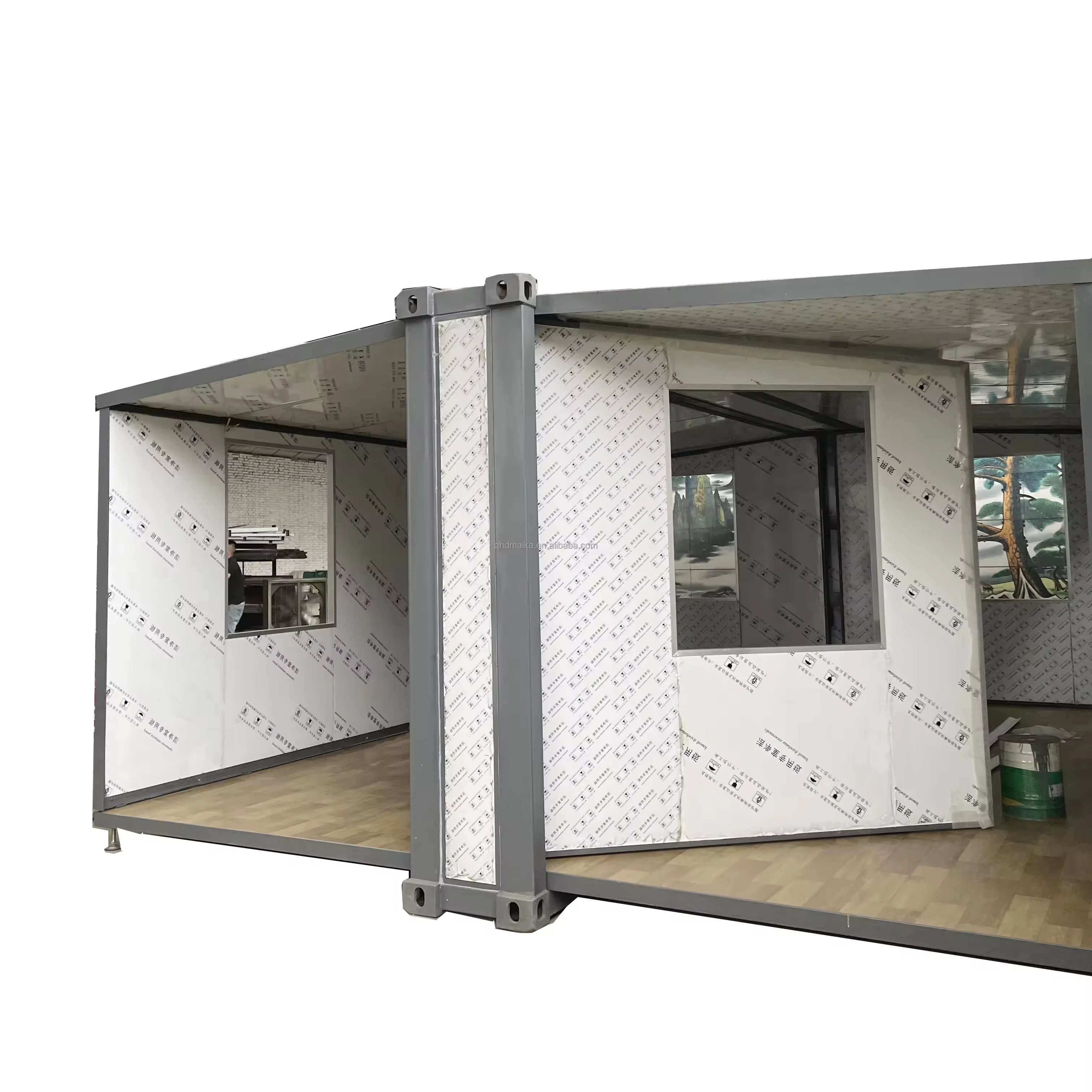 20 Ft Flat Pack Shipping Container Two Bedroom Prefab Expandable ...
