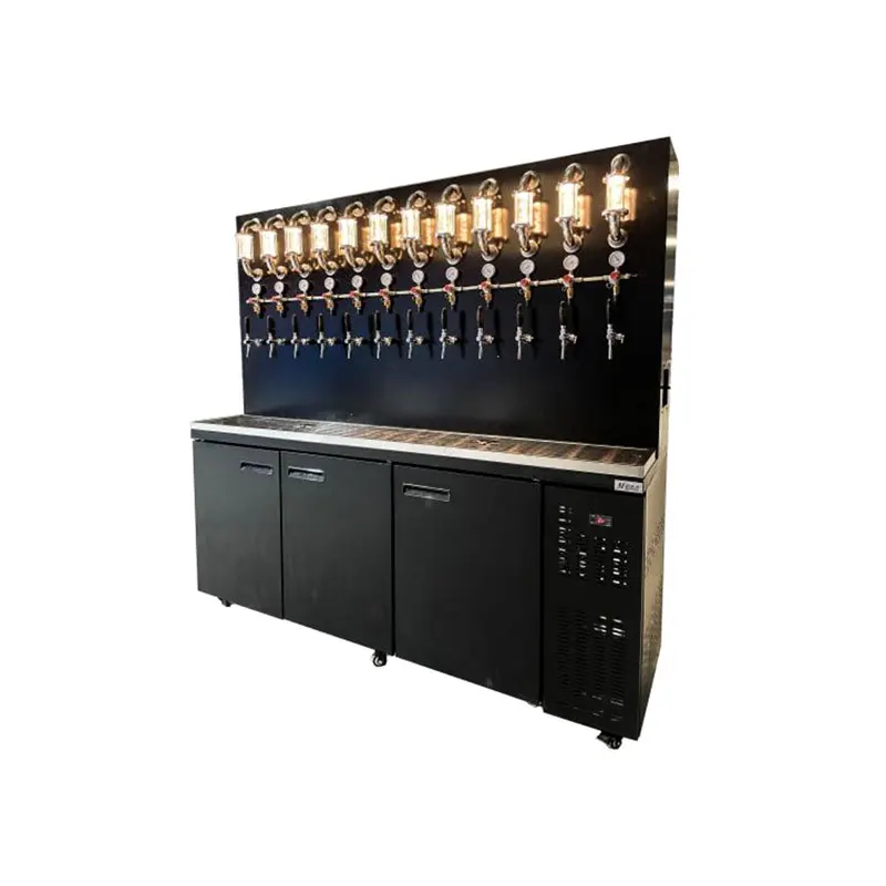 Stainless Steel Oem Black Color Movable Beer Tap Wall Beer Cooler With ...