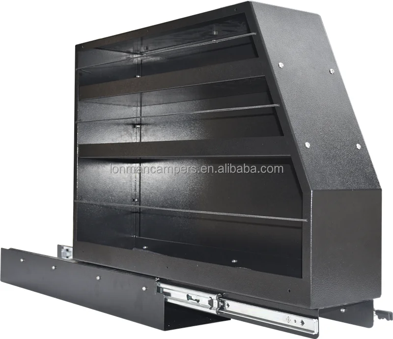 Steel 4WD Slide Out Canopy Pantry Sliding Canopy Pantry Black Powder ...