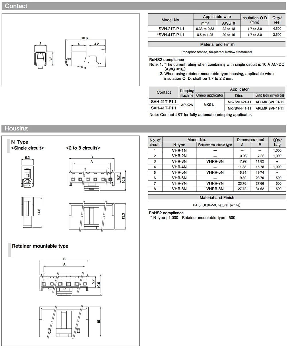 Custom Wire Harness Assembly Jst Vh Wiring 1p 2p 3p 4p 5p 6p 7p 8p Connector - Buy Custom Wire ...