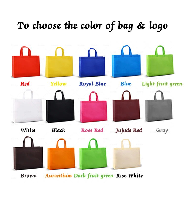 Custom Eco-friendly Reusable Shopping Bag Non-woven Bag With Printed ...