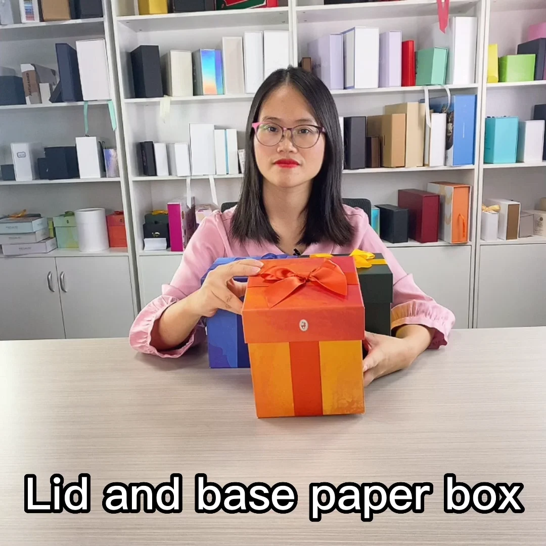 Colorful Luxury Lid And Base Cardboard Boxes For Gift Box Packaging ...