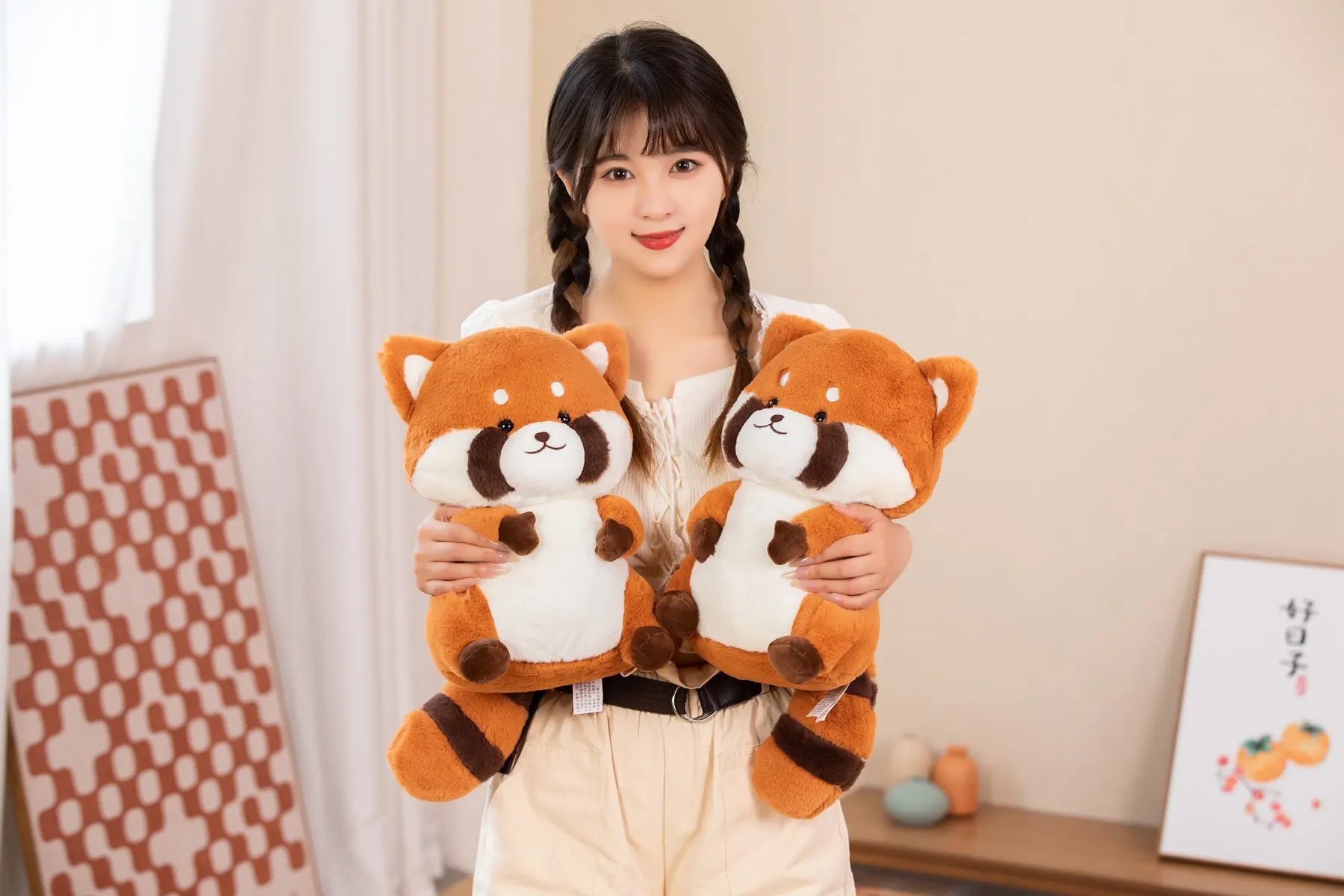 Kawaii Plush Toys Raccoon Red Panda Toy For Kids Gifts Cute Little ...