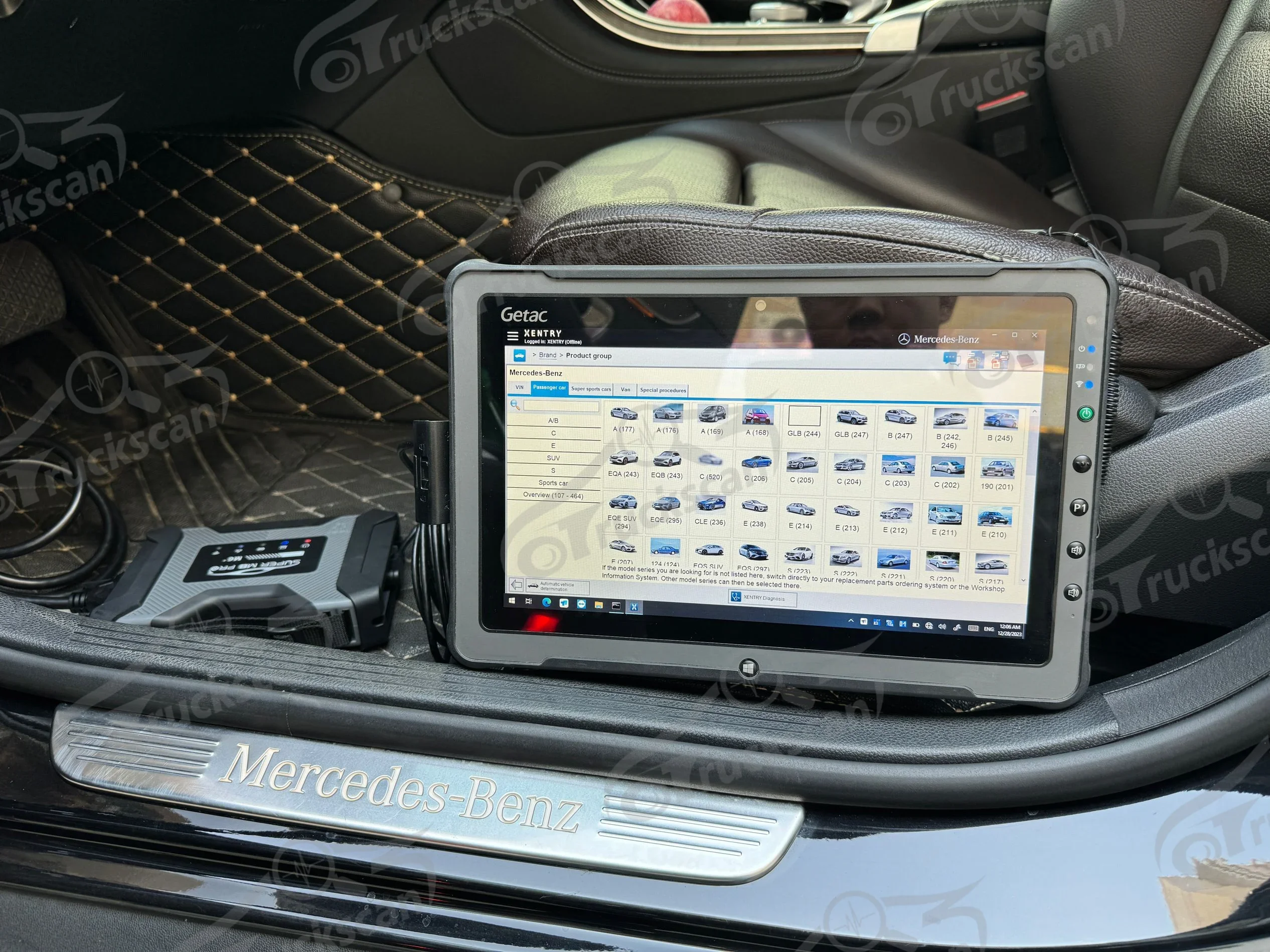 Super Mb Pro M6+ For Benz Trucks Diagnoses Wireless Diagnosis Tool Used ...