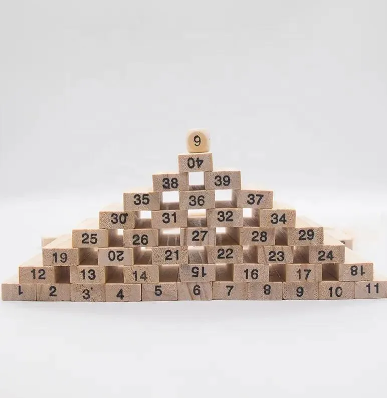 Colorful Wooden Stacking Board Games Parent-child Interactive Wooden ...