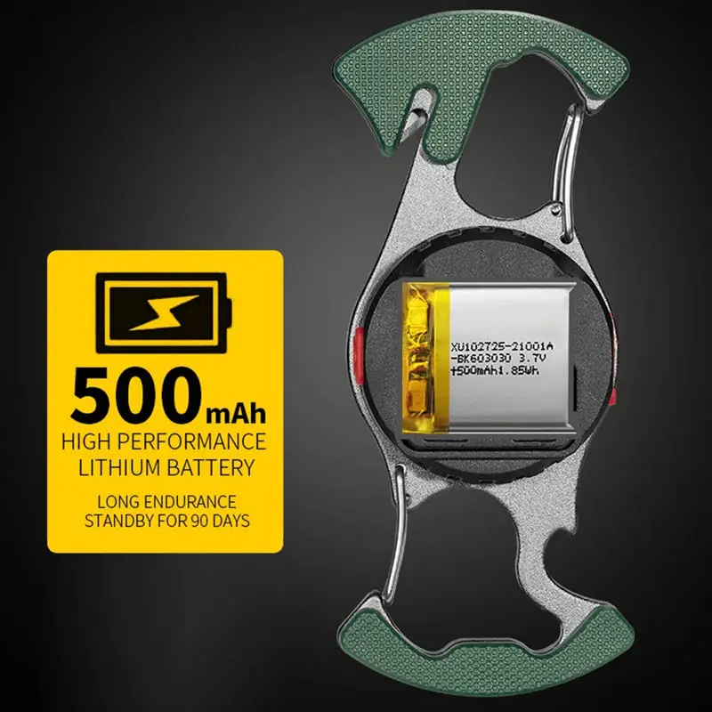 Rechargeable Multi-function Keychain Mini Cob Work Light With Strong ...