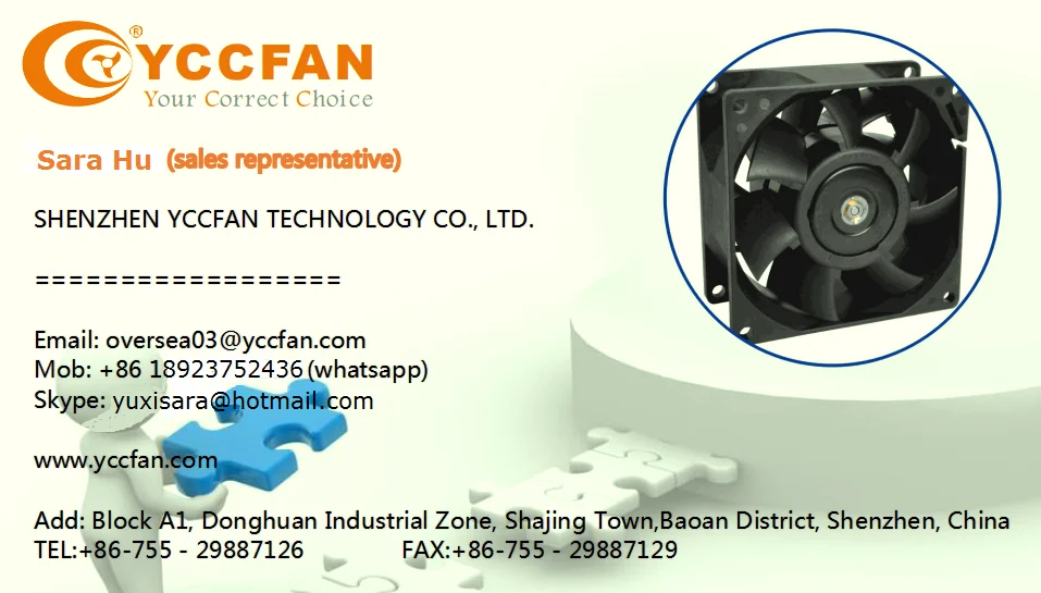 High Pressure Cooling Fans - YDL6020B24 - 60mm Axial Fan