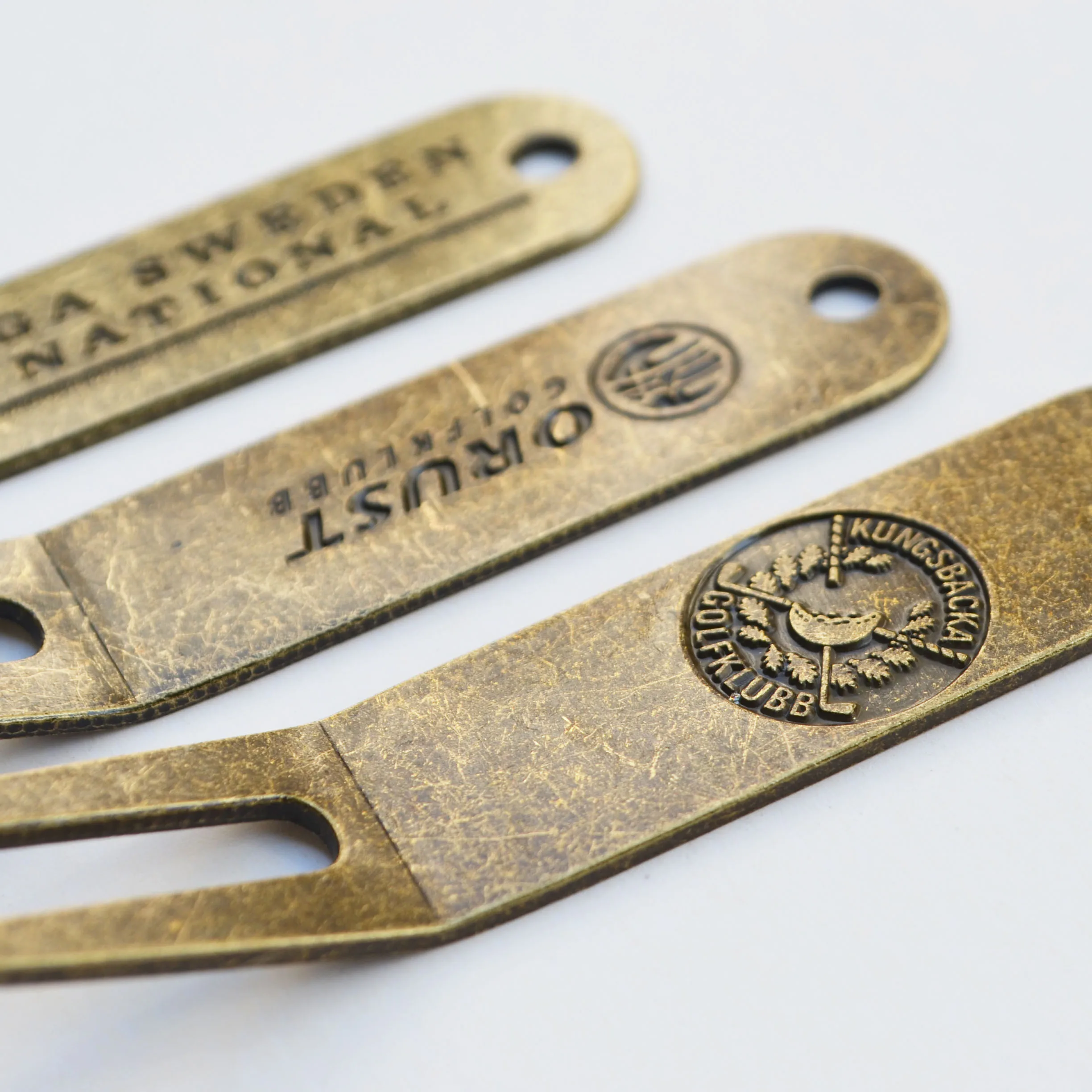 Custom Golf Divot Tool - Durable Iron with Antique Finish