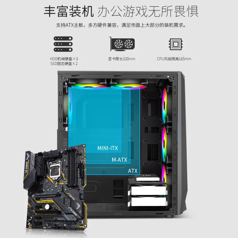 Mini Itx Case Aluminum 5 Litre Pc Gaming Small Chassis With Handle ...