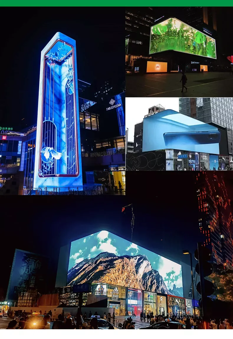 Customized 3D Advertising LED Video Wall Screen Outdoor