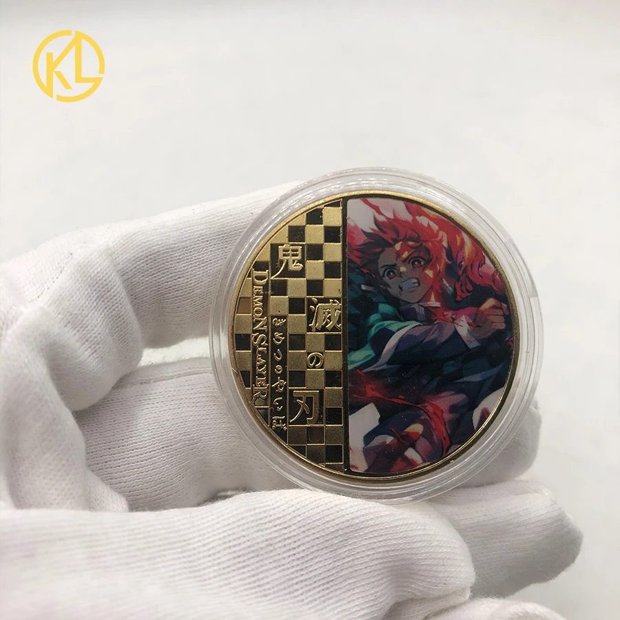 10 Designs Japan Manga Demon Slayer Swords Action Figure Anime Gold ...