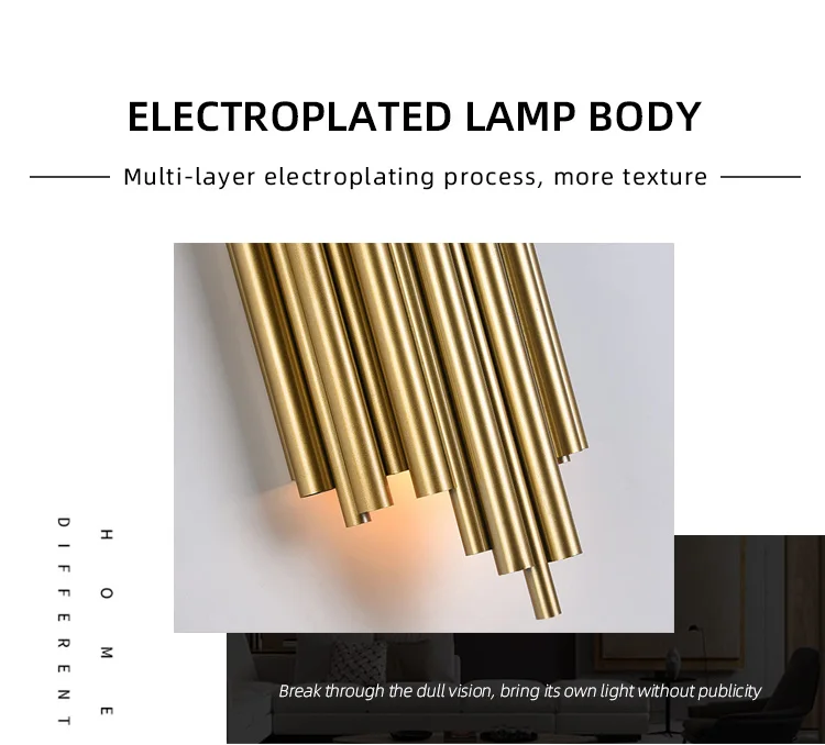 Interior Decorative Lighting Modern Luxury Gold Led Wall Lamp - Buy ...