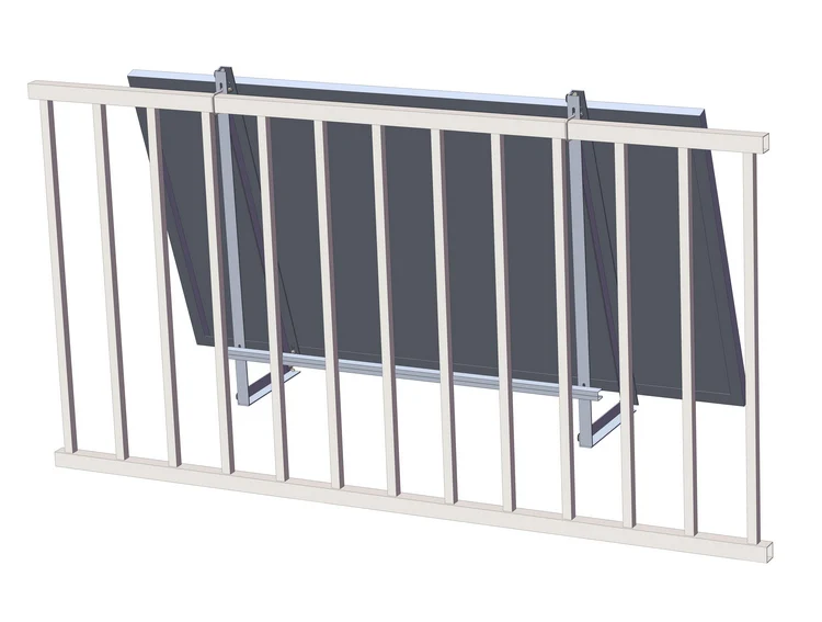 Adjustable Triangle Balcony Mounting Structure Soeasy Solar Panel ...