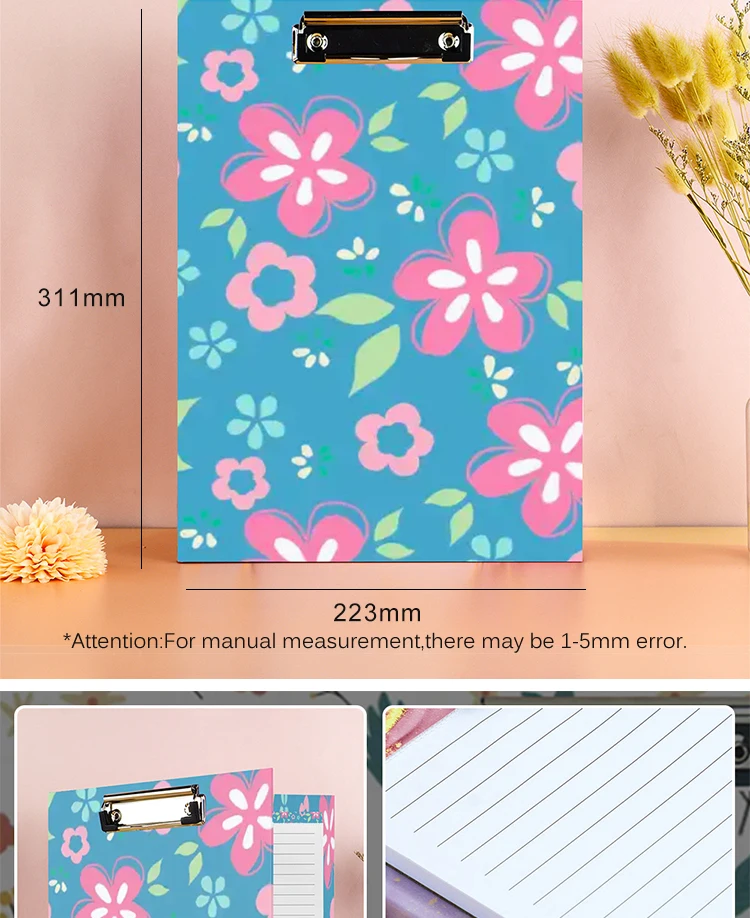 Custom Luxury Metal Clip Board Clipboard Clip Folio With Refillable ...