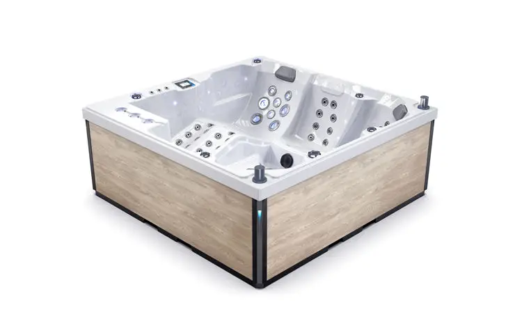 Acrylic Shell Hot Tub Outdoor Spa With Massage Jacuzzier For 6 Person ...